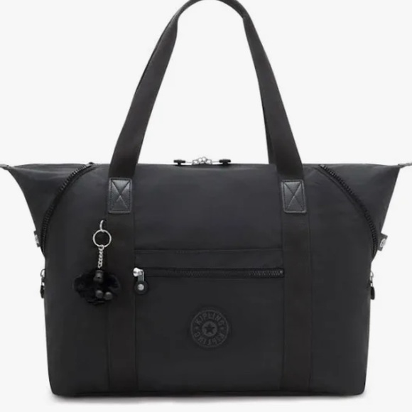 Kipling | Bags | Kipling Art Medium Tote Bag Black With Key Chain ...